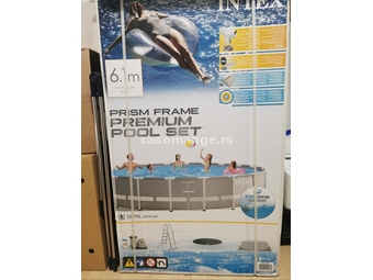 INTEX Premium pool set, komplet neotoakovano, 6.1 m, Prism frame