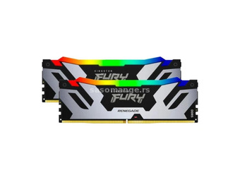 KINGSTON DIMM DDR5 48GB (2x24GB kit) 7200MT/s KF572C38RSAK2-48 FURY Renegade Silver RGB XMP