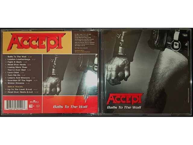 Accept-Balls to the Wall  Made in EU CD (2002)