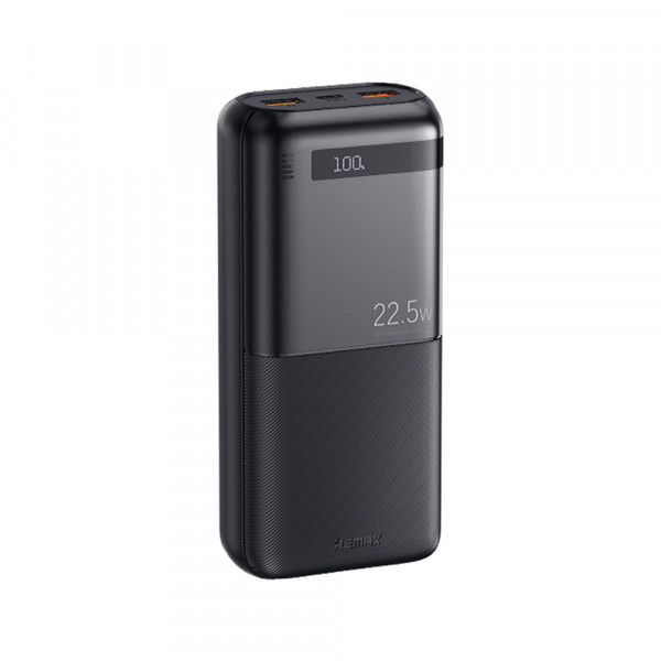 Power Bank REMAX Piloteer 20W PD+22.5W QC 20000mAh RPP-72 crni