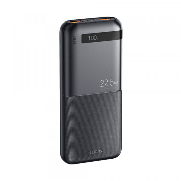 Power Bank REMAX Piloteer 20W PD+22.5W QC 10000mAh RPP-71 crni