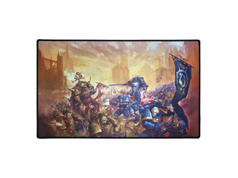 Mouse Pad - Ultramarines vs Death Guard cover art from 8th edition Warhammer 40K