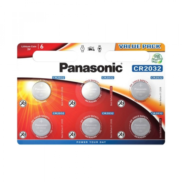 PANASONIC baterije CR-2032 L/6bp 1 kom.