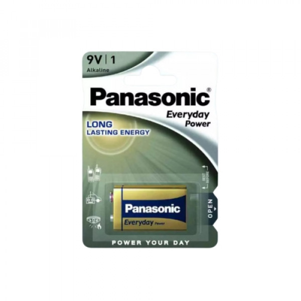 PANASONIC baterije 9V 6LF22EPS/1BP Alkalne 1 kom,