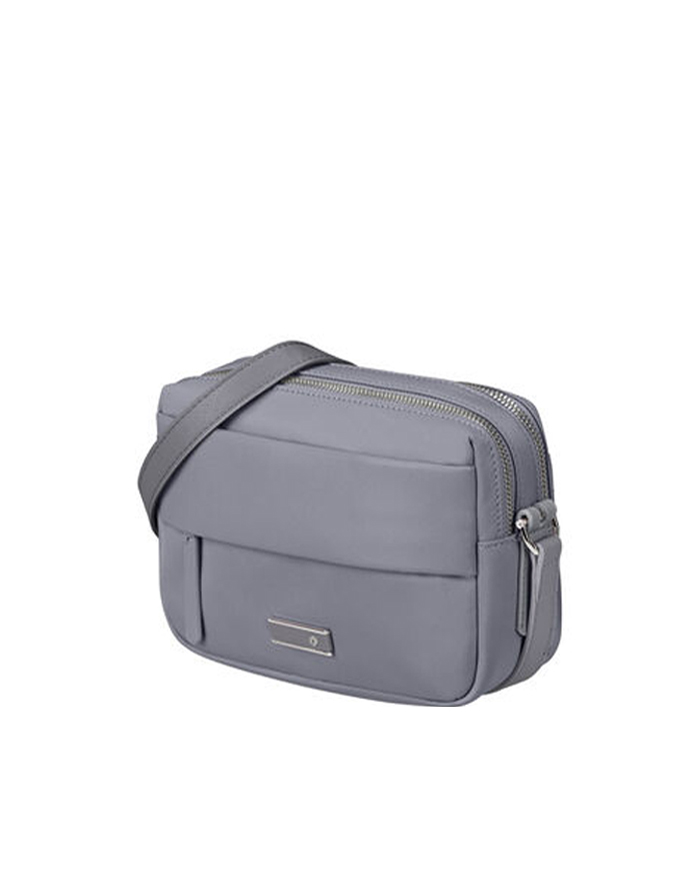 TORBA ZALIA 3.0-SHOULDER BAG 2 COMP SILVER GRAY Samsonite