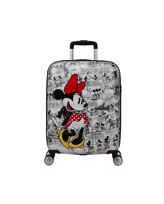 KOFER MINNIE COMICS WAVEBREAKER SPIN.55/20 TSA WHITE TROLLEY American Tourister