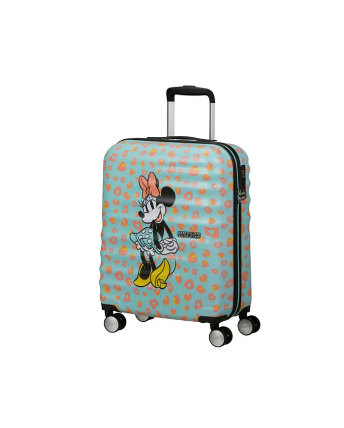 KOFER MINNIE PASTEL DOTS WAVEBREAKER SPIN.55/20 TSA BLUE TROLLEY American Tourister