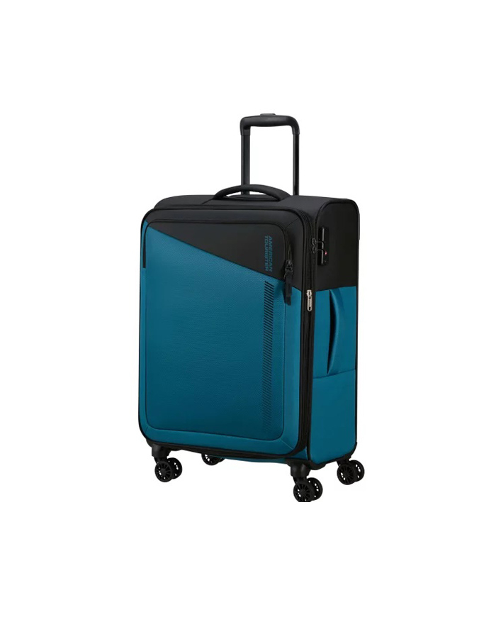 KOFER DARING DASH-SPINNER M EXP TSA BLACK/BLUE TROLLEY American Tourister