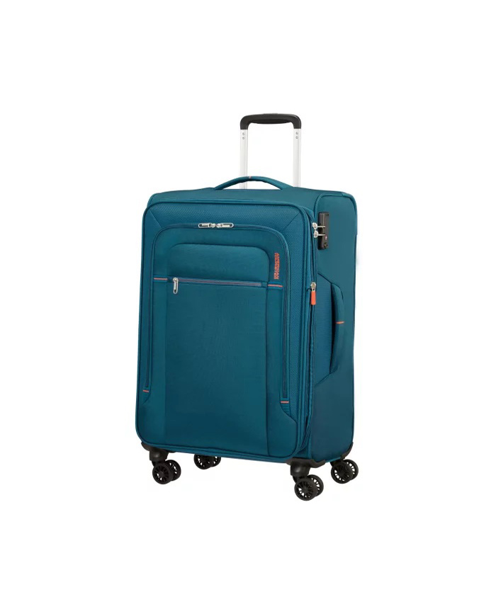 KOFER CROSSTRACK-SPINNER 67/24 TSA EXP NAVY/ORANGE BLUE TROLLEY American Tourister