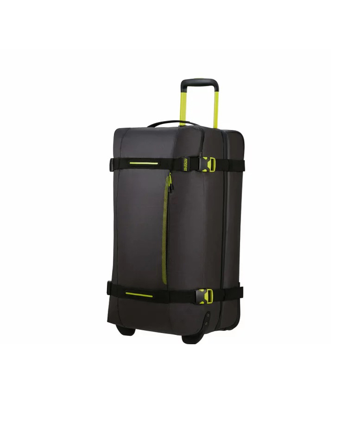 KOFER URBAN TRACK-DUFFLE/WH M COATED BLACK/LIME TROLLEY American Tourister