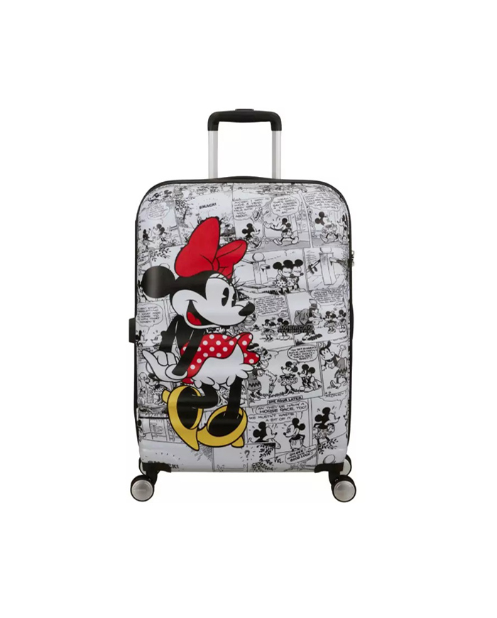 KOFER MINNIE COMICS WAVEBREAKER DISNEY-SPIN.67/24 TSA WHITE TROLLEY American Tourister