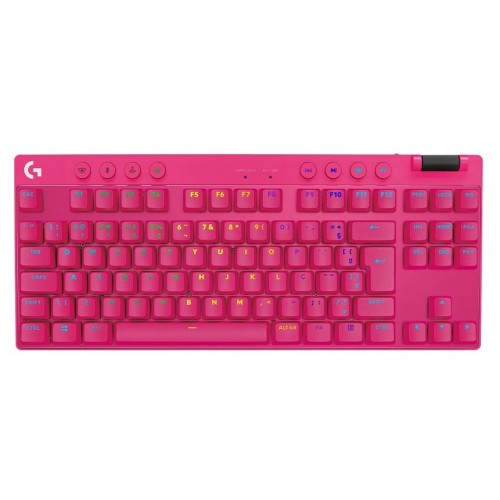 Logitech G PRO X TKL Lightspeed Gaming Keyboard, Pink, US, BT Tactile