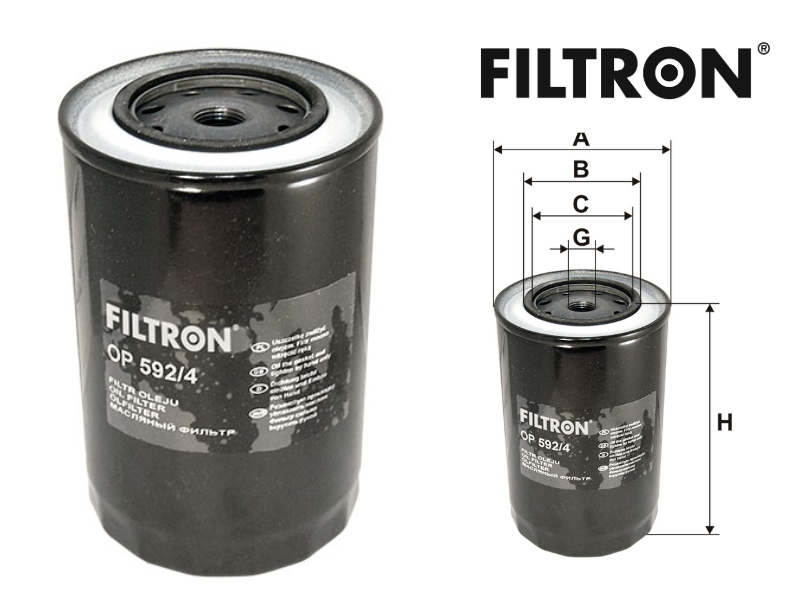 Filter ulja OP592/4 ŠTORE-FIAT