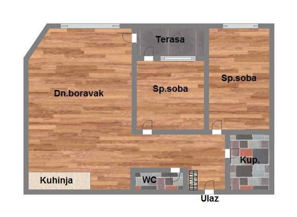 - Komforan trosoban 65m2 - TELEP