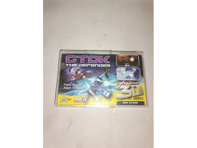 GTKO the Defender Mini cd-rom  Vintage Neobicna Igra 3r