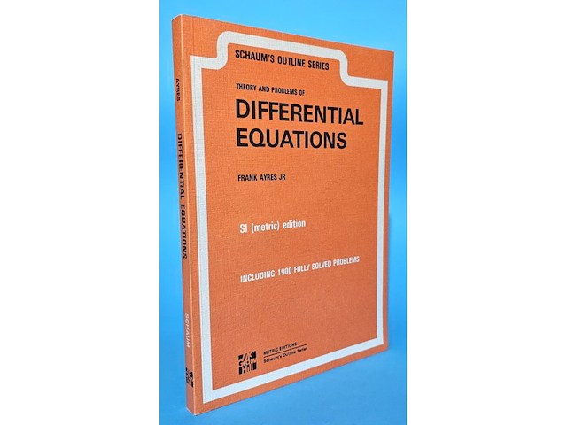 Theory and Problems of Differential Equations