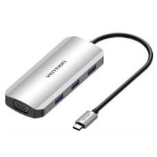 Vention TOIHB Docking station 6u1 USB-C HDMI/VGA/3xUSB 3.0/PD 100W