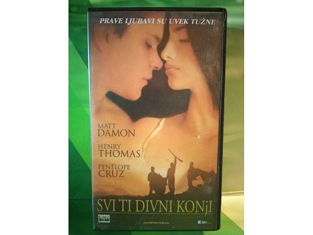 Svi ti Divni Konji - Matt Damon / Penelope Cruz / VHS /