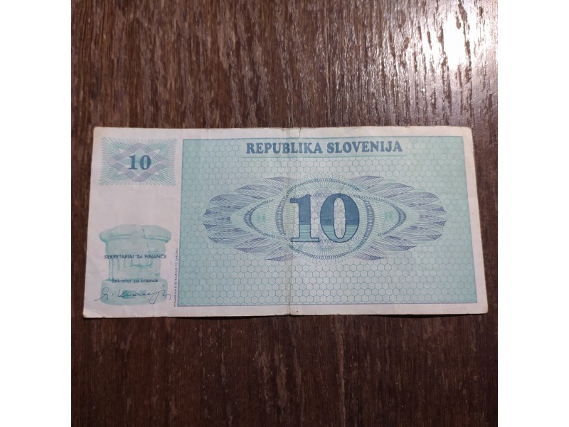 Slovenija 10 tolara 1991