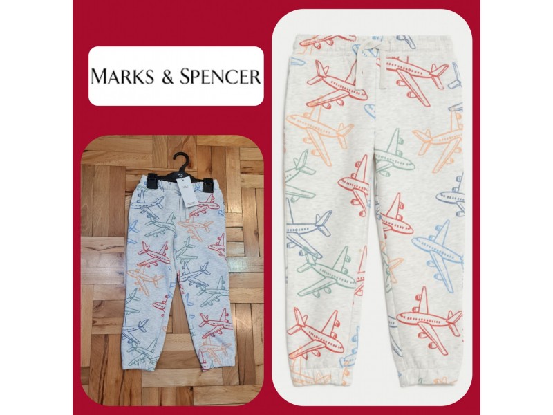 *Marks&Spencer 5/6g **Termo CottonRichJoggers*NOVO