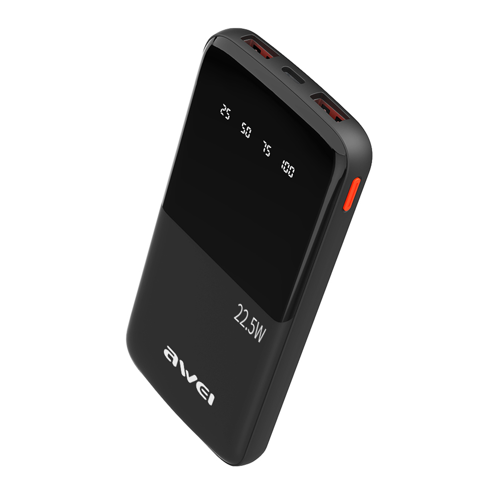 Power Bank baterija AWEI P10K 10000mAh crni (MS)