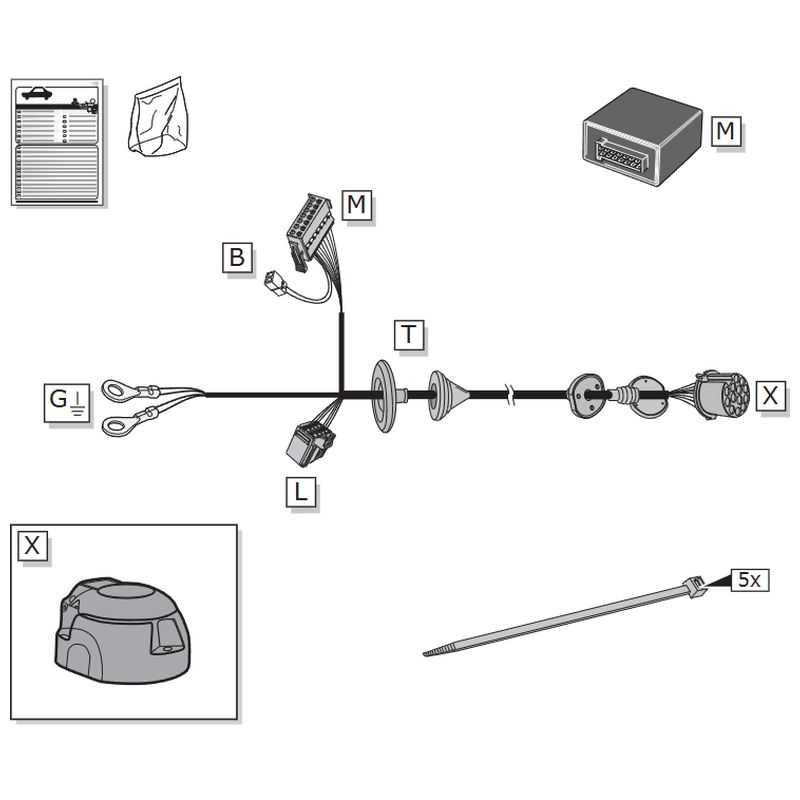 ARAGON električna instalacija auto kuke 13p Jaguar/Rover