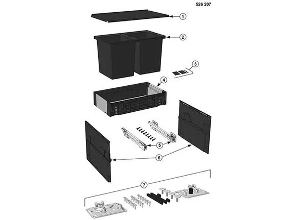 Blanco Sistem za selektivno odlaganje otpada Select II Compact 60/2