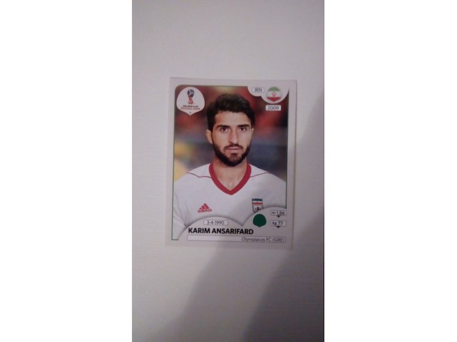 Panini FIFA 2018 Russia sličica broj 177