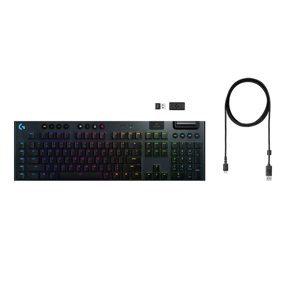 G915 Lightspeed Wireless RGB Mechanical Gaming Keyboard - GL Tactile Carbon