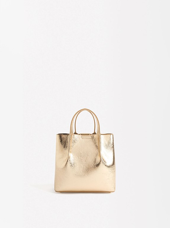 METALLIC TOTE BAG