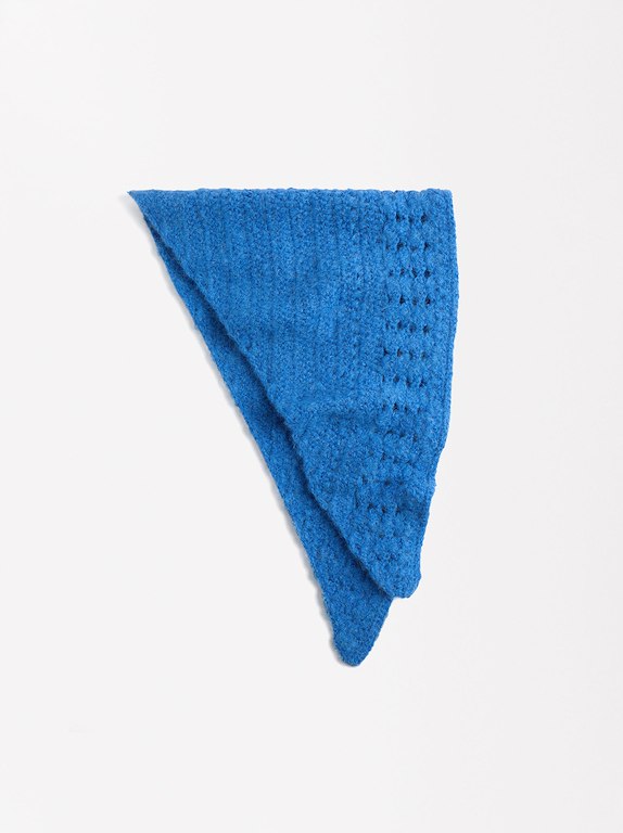 SNOOD WITH WOOL KNIT EFFECT