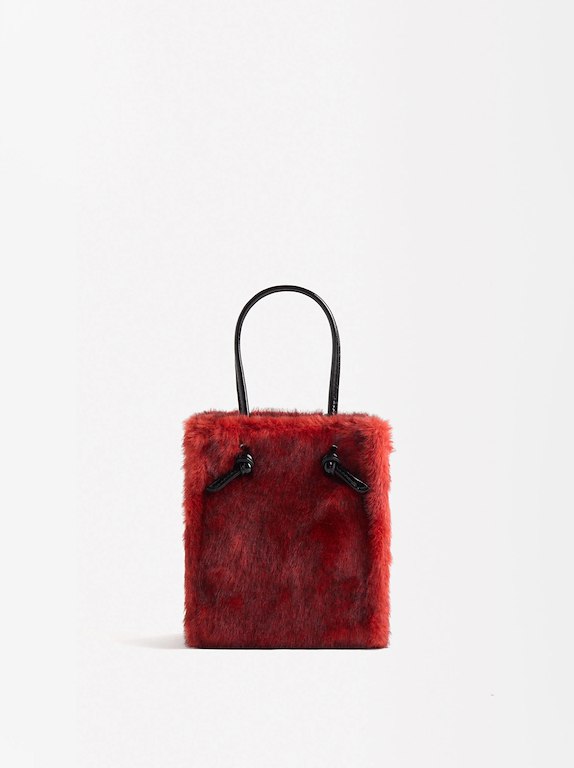 FUR-EFFECT TOTE BAG