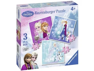 Ravensburger puzzle (slagalice) - Frozen, 3 u 1 RA07003