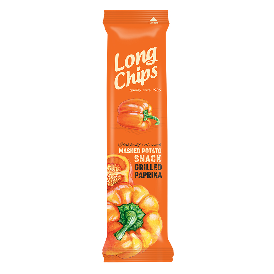 Long Chips grilovana paprika 75g