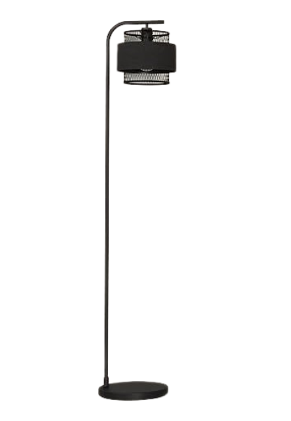 Podna lampa black cloth 7801