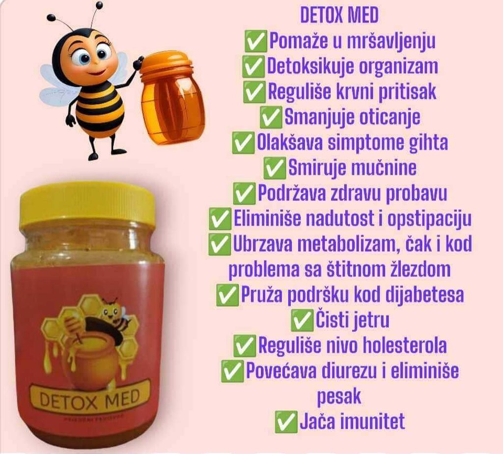 DETOX MED 5-15 KG MESECNO MRSAVLJENJE 9-99 GOD SVE GENERACIJE GA