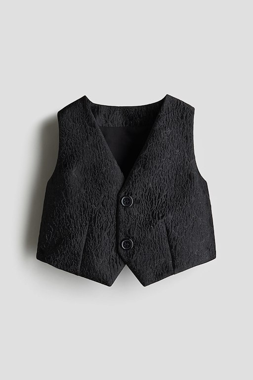 Jacquard-weave waistcoat