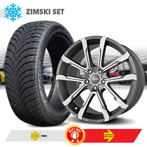 225/50 R17 SET Z MOMO + MOMO QUA EVO MA POL 5/112