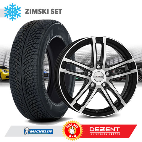 235/60 R18 SET Z MICHELIN + DEZENT TZ DB POL 5/112 + TPMS