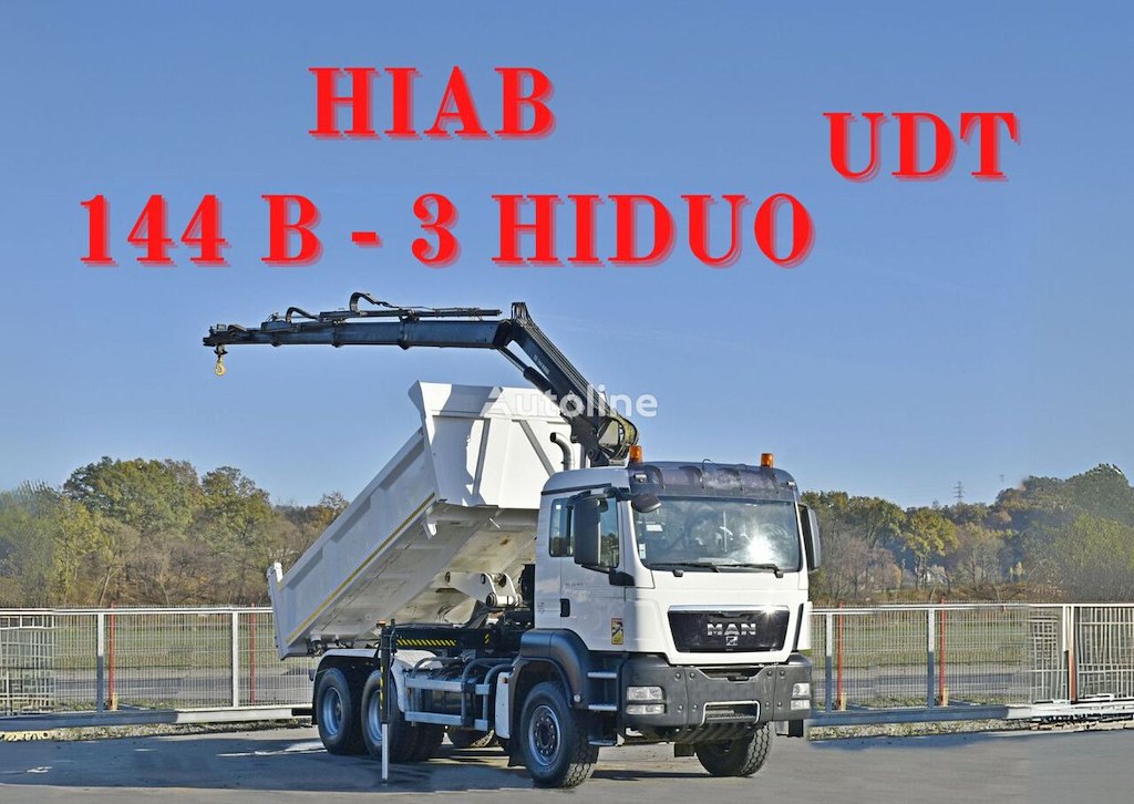 MAN TGS 33.400* HIAB 144 B-3 HIDUO + FUNK * 6x4 kiper