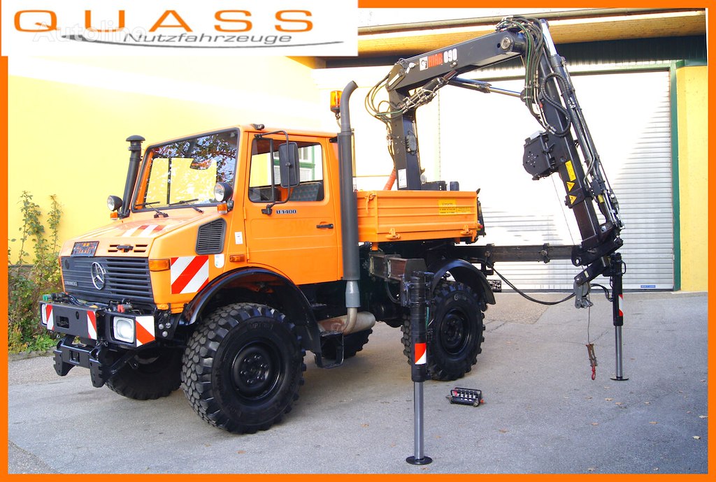 Mercedes-Benz Unimog U 1400 / Seilwinde+Greifer/Schneepflug kiper