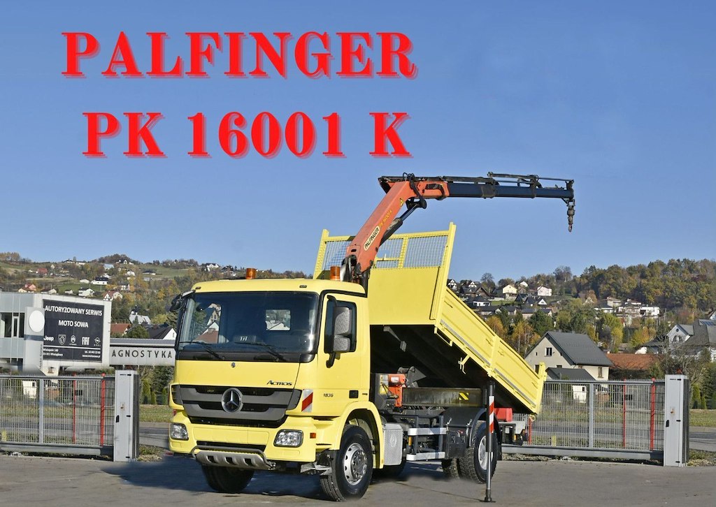 Mercedes-Benz ACTROS 1836* PK 16001 K + FUNK * 4x4 * TOP kiper