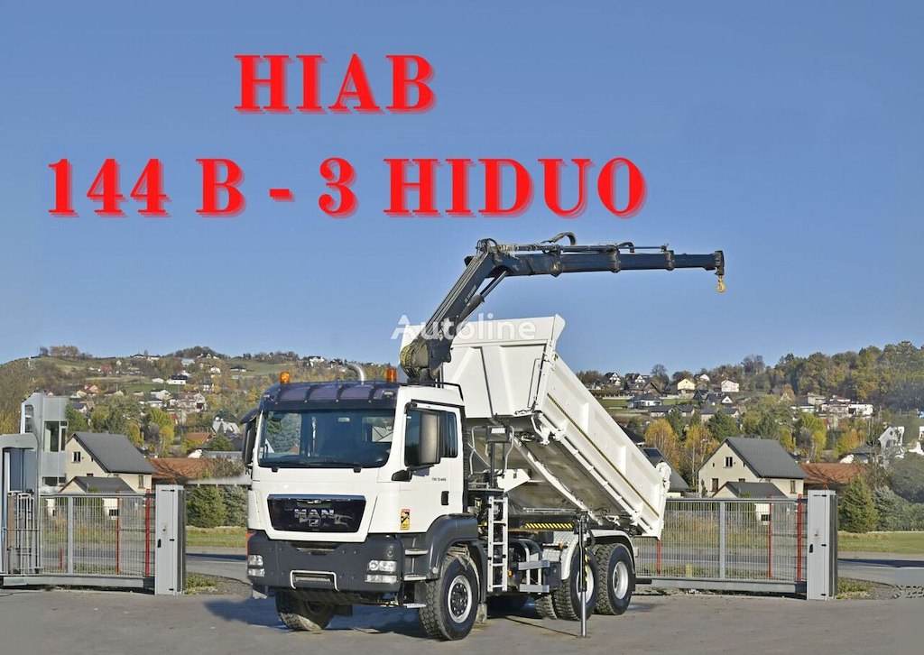 MAN TGS 33.400* HIAB 144 B-3 HIDUO + FUNK * 6x4 kiper