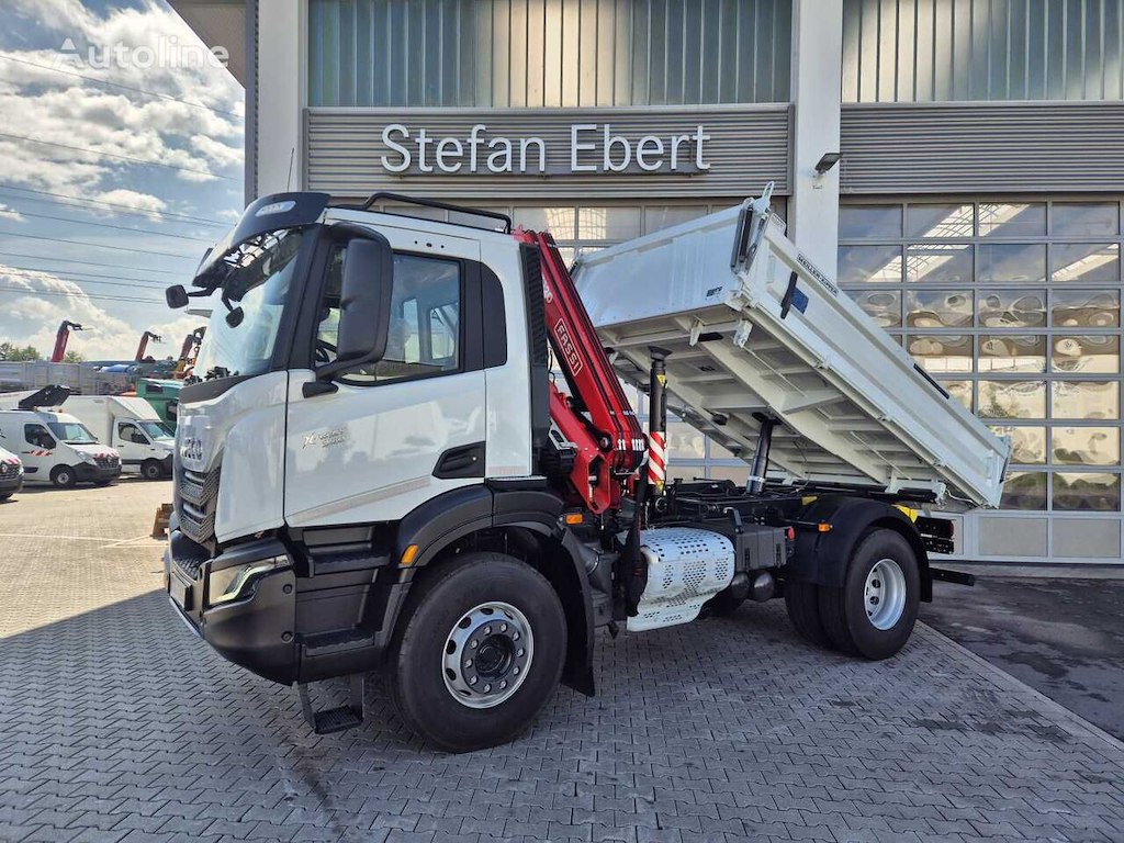 IVECO X-Way AD200X34 4x2 Kipper Kran Fassi F120 Funk kiper