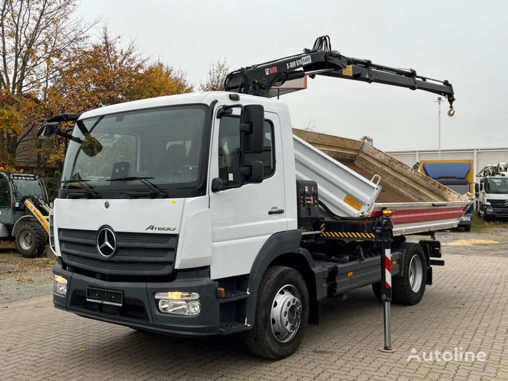 Mercedes-Benz Atego 1224 K 2-Achs Kipper Kran Hiab X-Duo 078 kiper