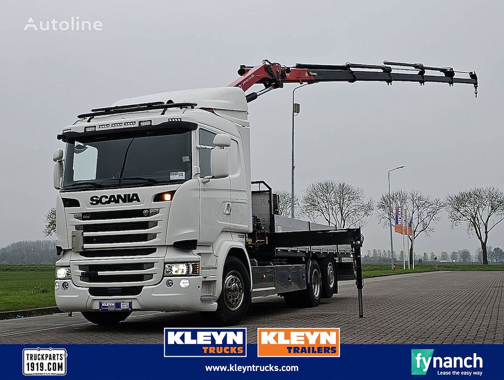 Scania R410 6x2 hmf 1520 k5 rem. kamion s ravnom platformom