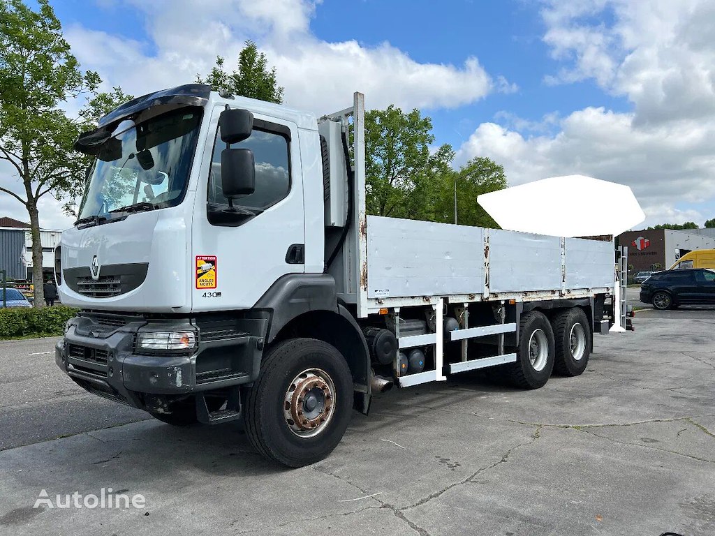 Renault Kerax 430 6X4 EURO 5 - FULL STEEL SUSP. - BIG AXLES + RETARDER - kamion s ravnom platformom