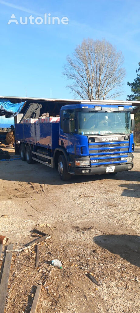 Scania P124GB kamion s ravnom platformom