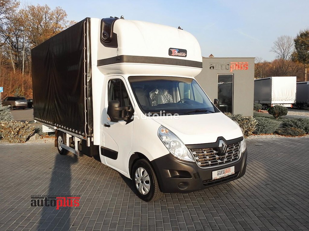 Renault MASTER PLANDEKA 10 PALET WEBASTO TEMPOMAT KLIMATYZACJA PNEUMATYK kamion s ceradom < 3.5t