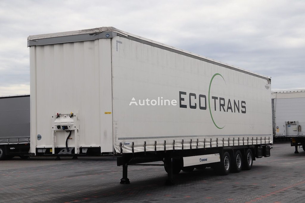 Krone CURTAINSIDER / MEGA / LIFTED ROOF / LIFTED AXLE / LOW DECK / poluprikolica sa kliznom ceradom